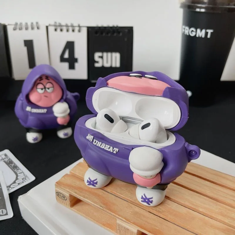 Kawaii Spongebob Patrick Star Case for Apple Airpods