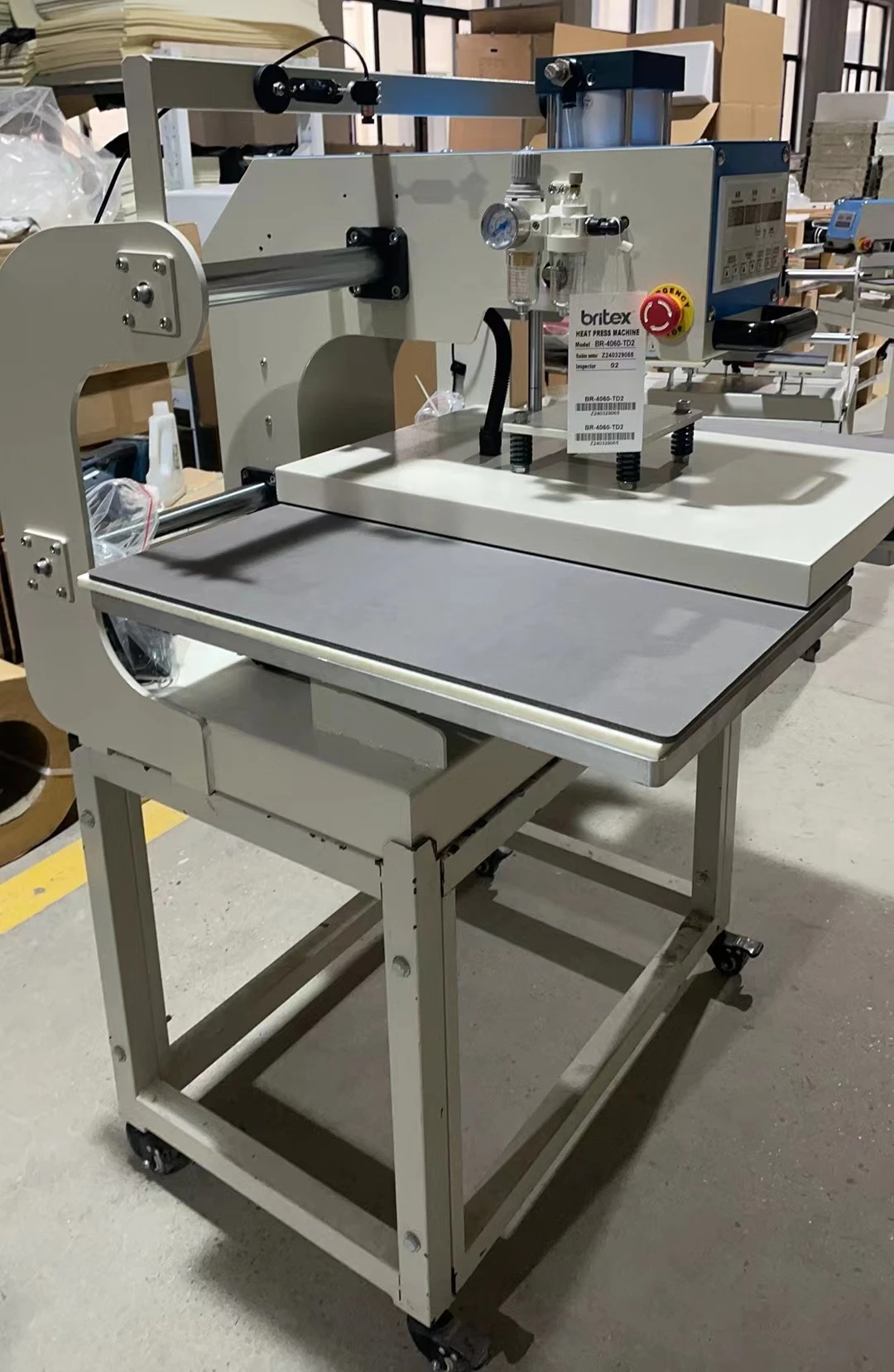 BR-4060-TD2 Up-sliding Pneumatic Double-station Heat Press Machine ...