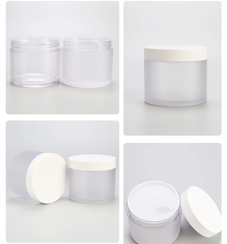 Stock Custom Color Empty Body Facial Scrub Jars 8oz Cosmetic Plastic ...