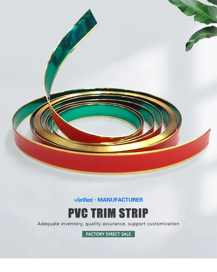 Custom Metallic Brushed Golden Decorative Glue For Pvc Edging Banding ...