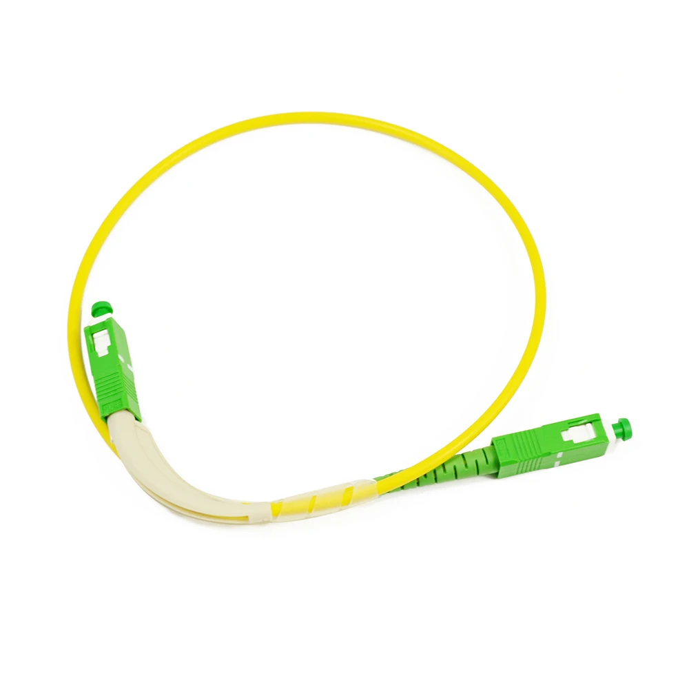 90 Degree Angle Boot SC LC Fiber Optic Patch Cord by DYS