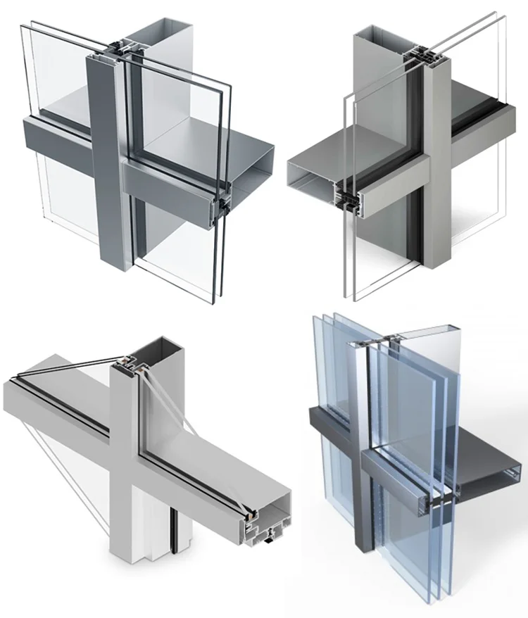 Aluminum Stick System Curtain Wall Systems - Buy Aluminum Profile ...