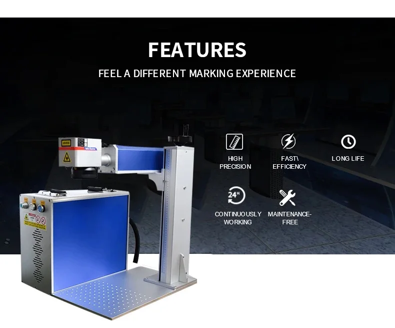 Auto Focus 3D Dynamic Mopa 60W Fiber Marking Machine M7 JPT 60W