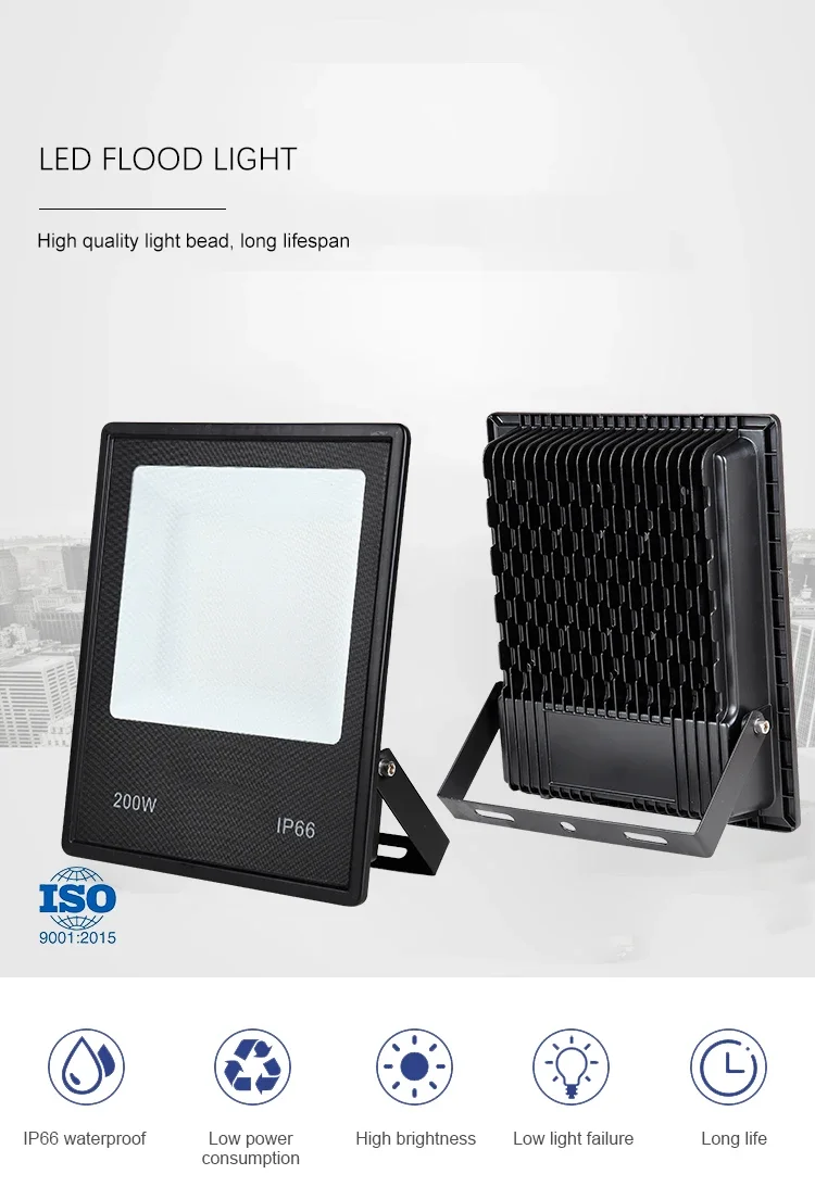 High Quality Garden Floodlights 10W 20W 30W 50W 100W 200W 300W 400W Remote Control Outdoor Ip66 ...