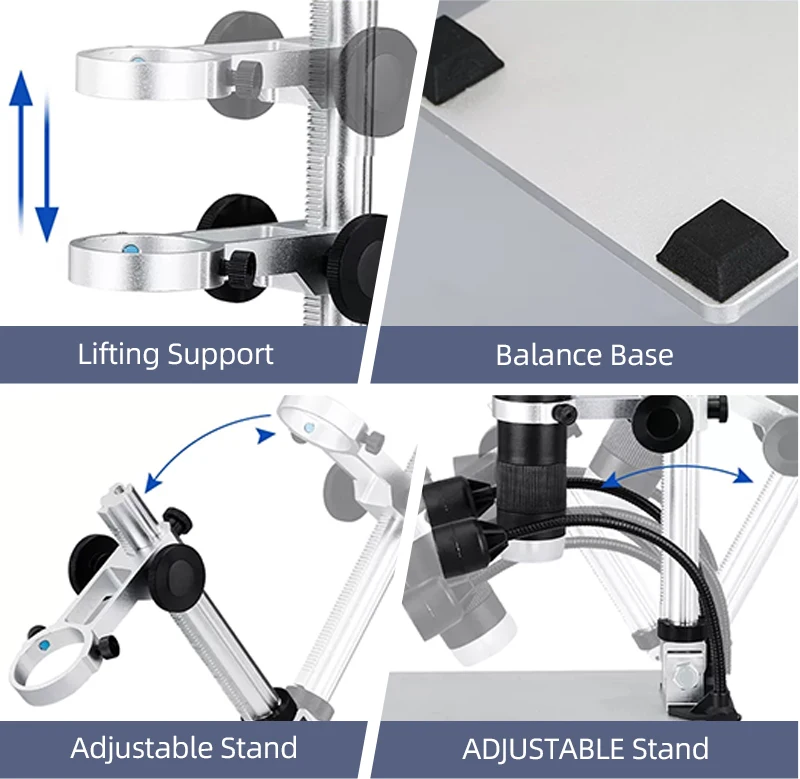 G1600 Digital Microscope 9 12mp 9 Inch Large Base Lcd Display 1-1600x ...