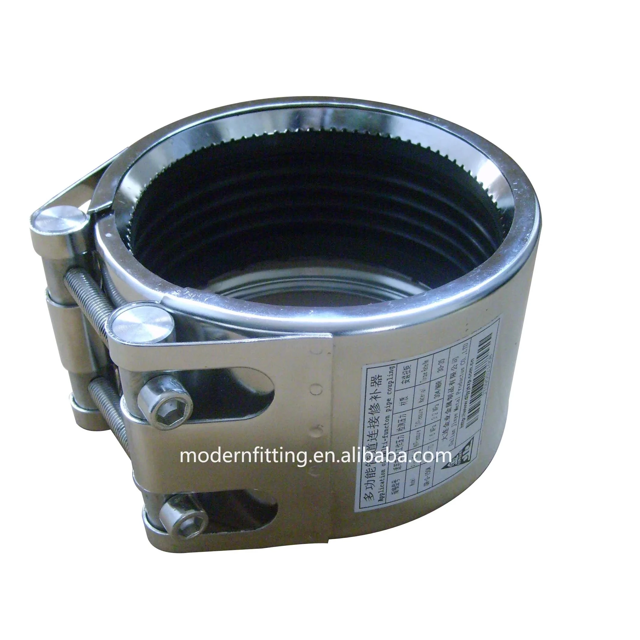 Galvanized steel easy pipe leak repair tee clamps connection coupling ...