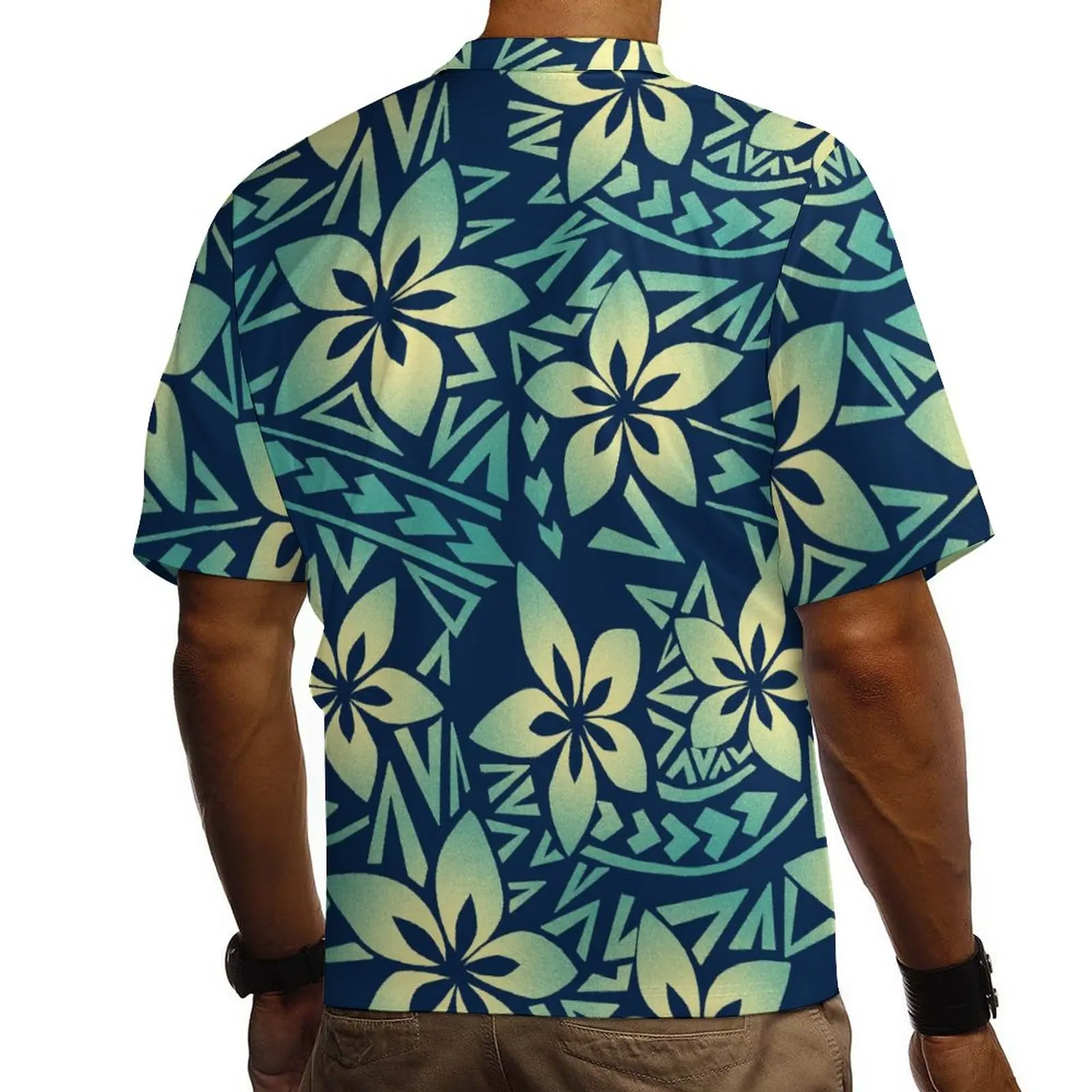 Wholesale Polynesian Samoan Tattoo Designs Big Size Men Shirt Casual ...