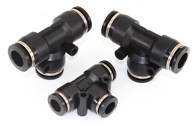 Plastic Quick Connect Tee Tube Joints & Air Hose Connector Fittings OEM