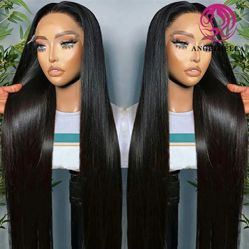 Angelbella 13x4 Hd Lace Wig Glueless Wigs Human Hair Pre Plucked Wear ...