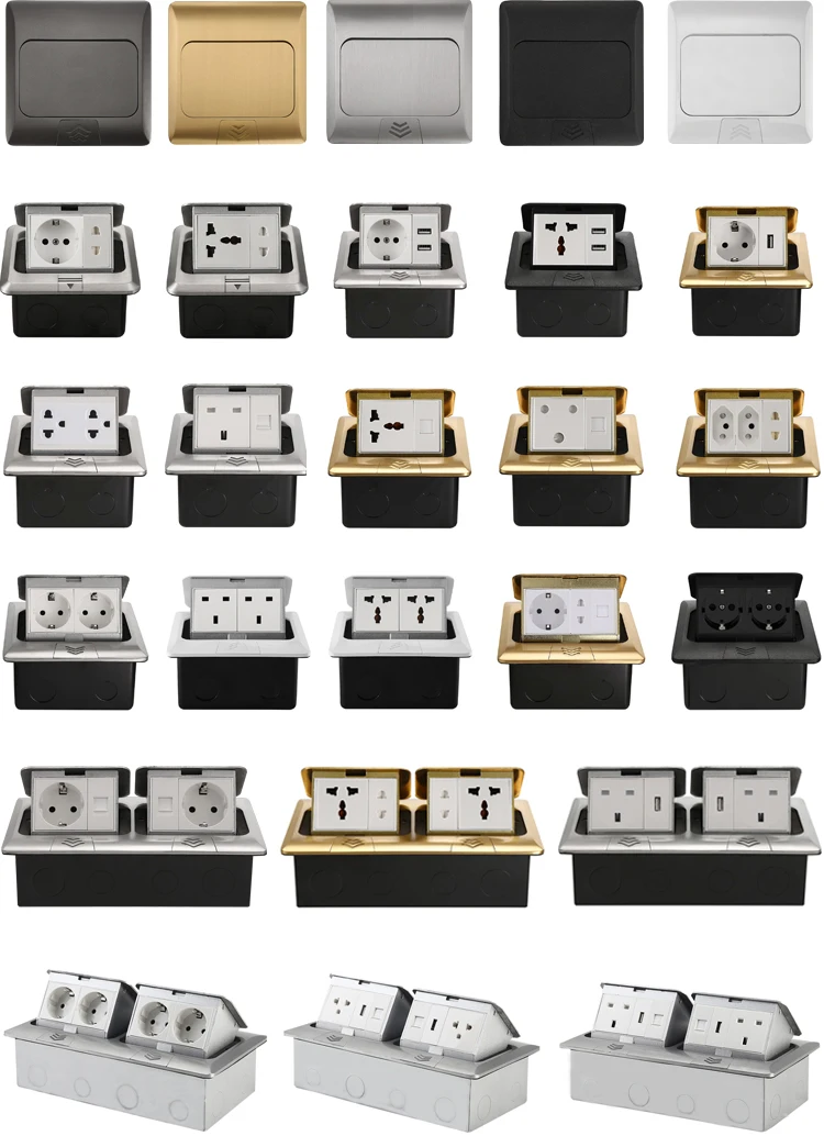 Oem Worktop Recessed Pulling Pop up Multimedia Socket Philippine Power ...