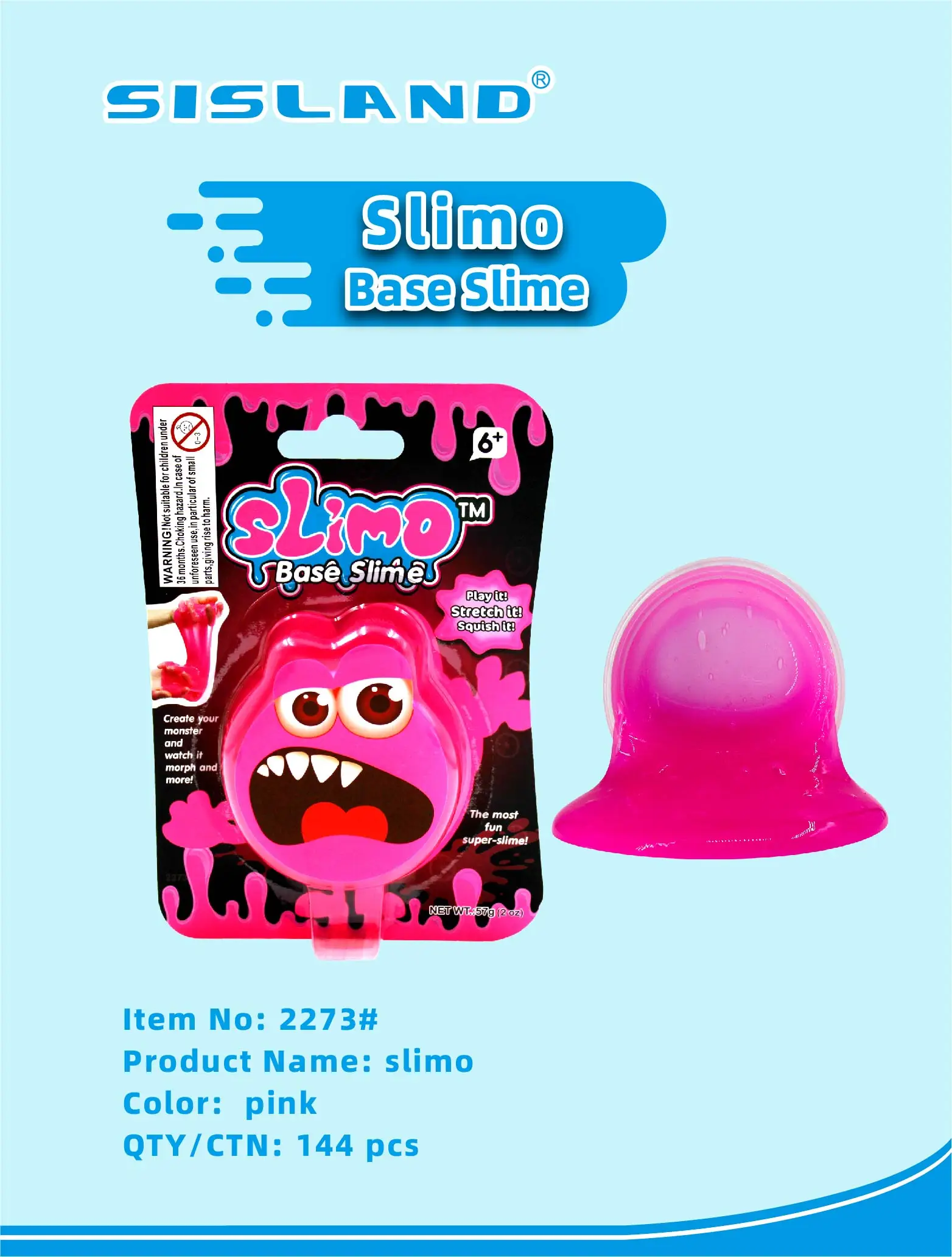 Sisland Slime Production Slime Kit Stretch Clay Non-toxic Hand Mud 2273 ...