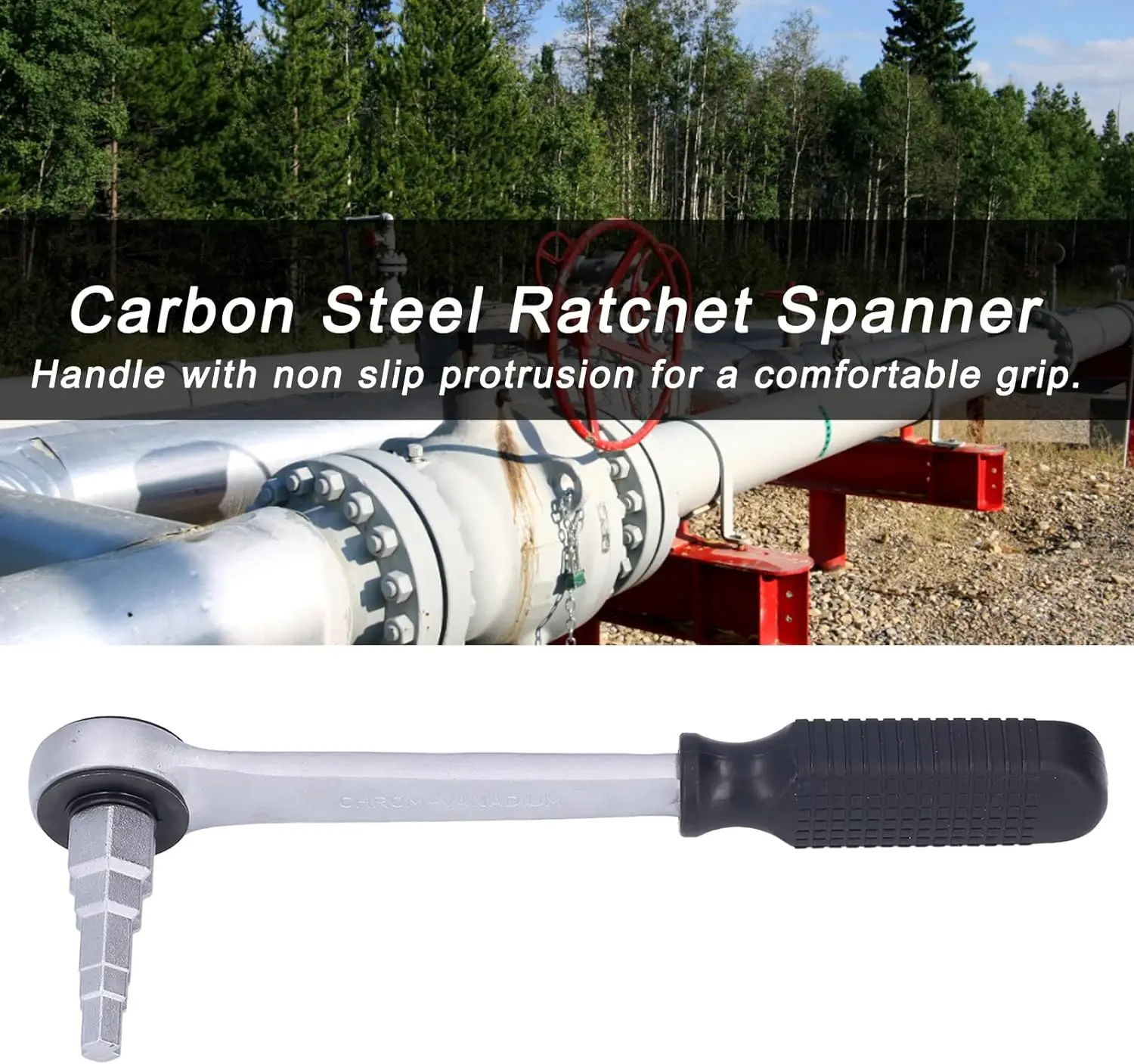 Radiator Valve Wrench Stepped Spanner Joint Repair Tool with Ratchet ...