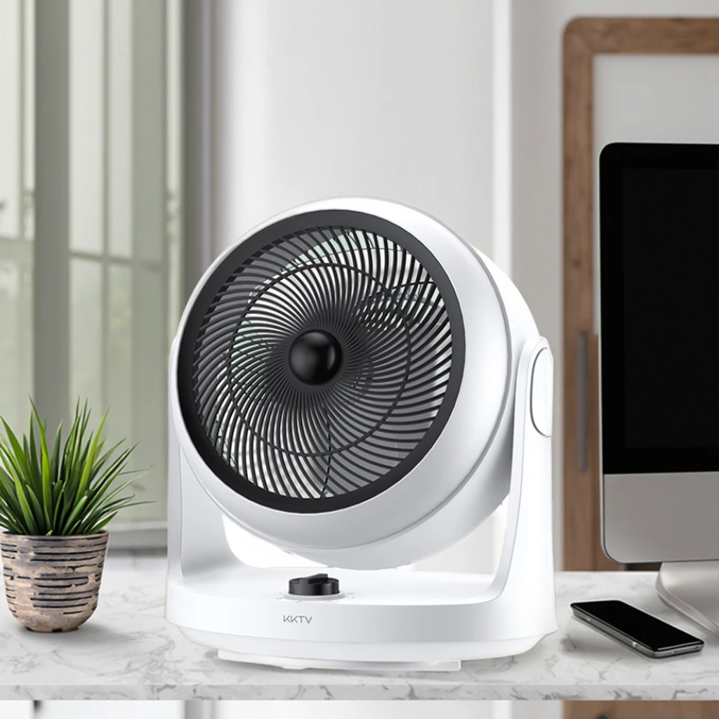 2025 New Table Fan 3-speed Knob-controlled Oscillating Fan 5.5m Long ...