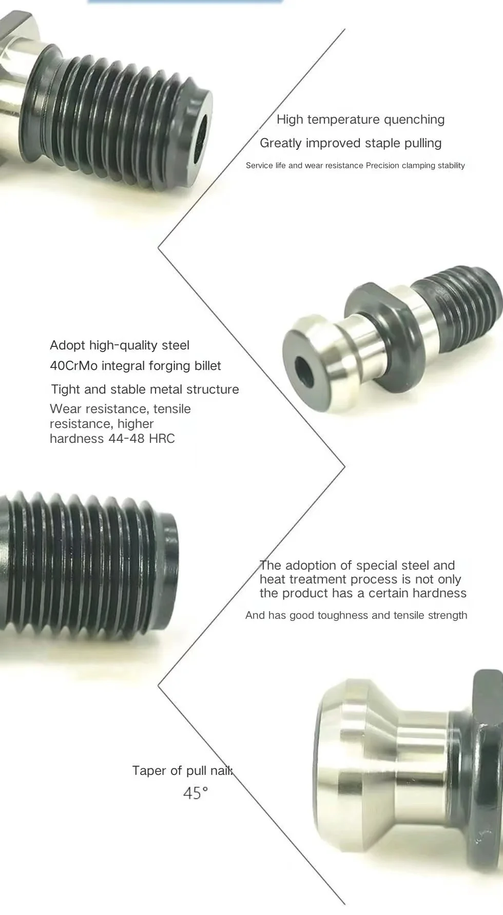 Mazak Bt Pull Stud Cat Retention Knob Cat40 50 - Buy Cnc Machine Tool Accessories mazak Bt Pull ...