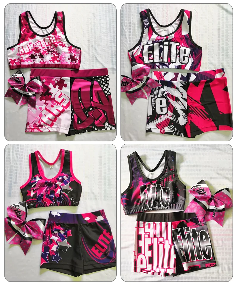 Normzl Customized Cheer Dance Team Tank Top Bra Shorts