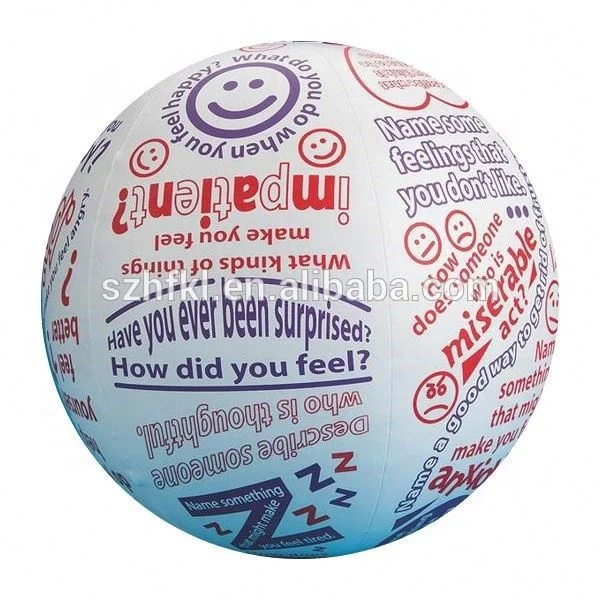 40cm custom print Toss N Talk About Conversation Ball inflatable ...