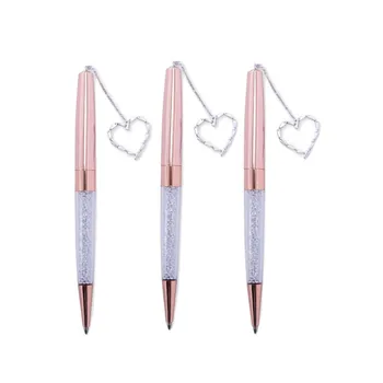 Bronze Diamond Ball Pen For Gift,Crystal Filled Pens - Buy Diamond ...