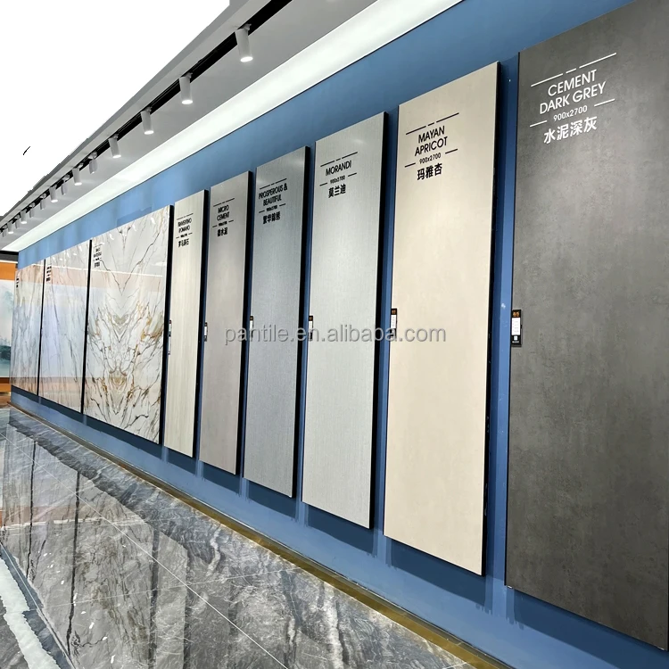 1200x2400 Polished Porcelain Floor Tiles Red Sintered Stone Slabs Tiles ...