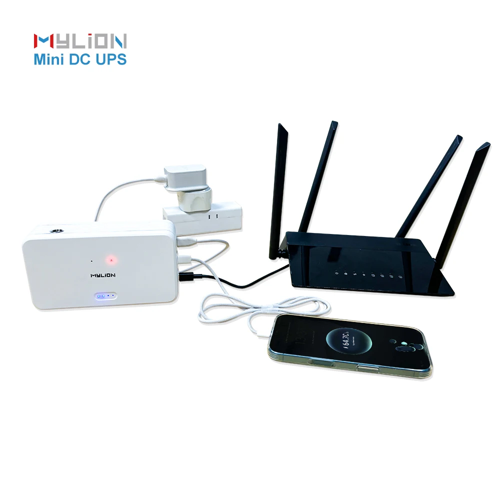 Mini Dc Ups Uninterruptible Power Supply 65w Pd Usb-c Input Dc 5v 9v ...