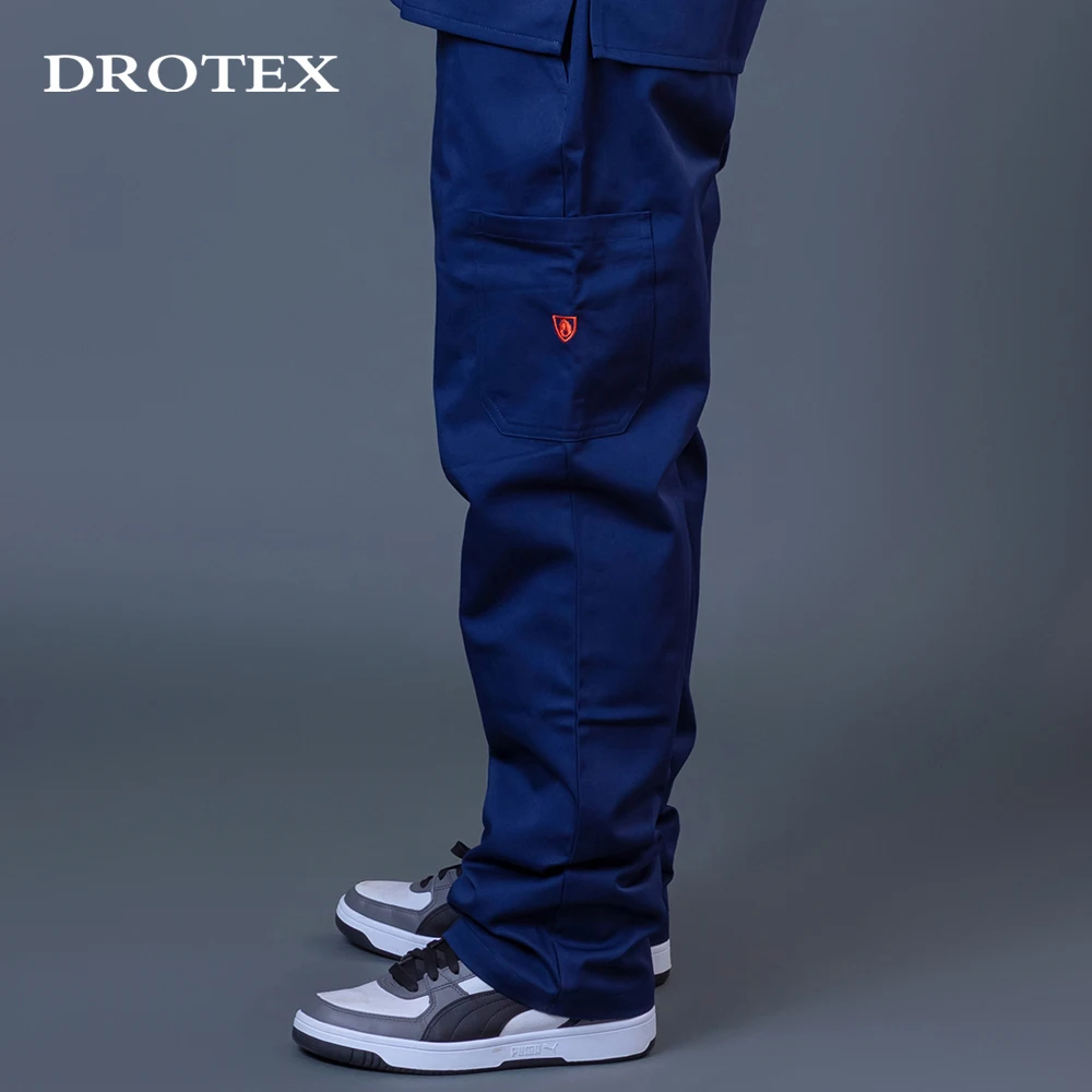 Canvas Blue Site Mechanic Insulated Welding Mining Work Wear Trousers ...