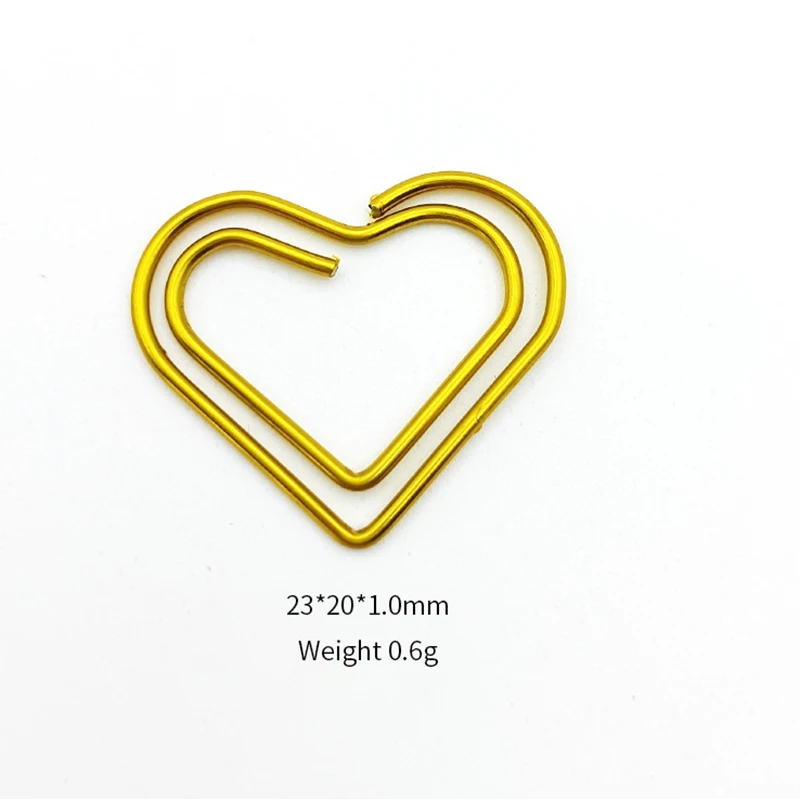 Manufacturers Custom Cute Color Heart Paper Clip Bookmark - Buy Paper ...