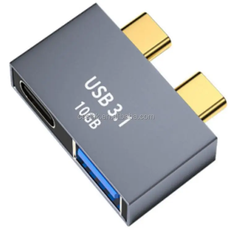 Usb C Male To Dual C Female 10gbps Converter Splitter Dual C To Dual ...