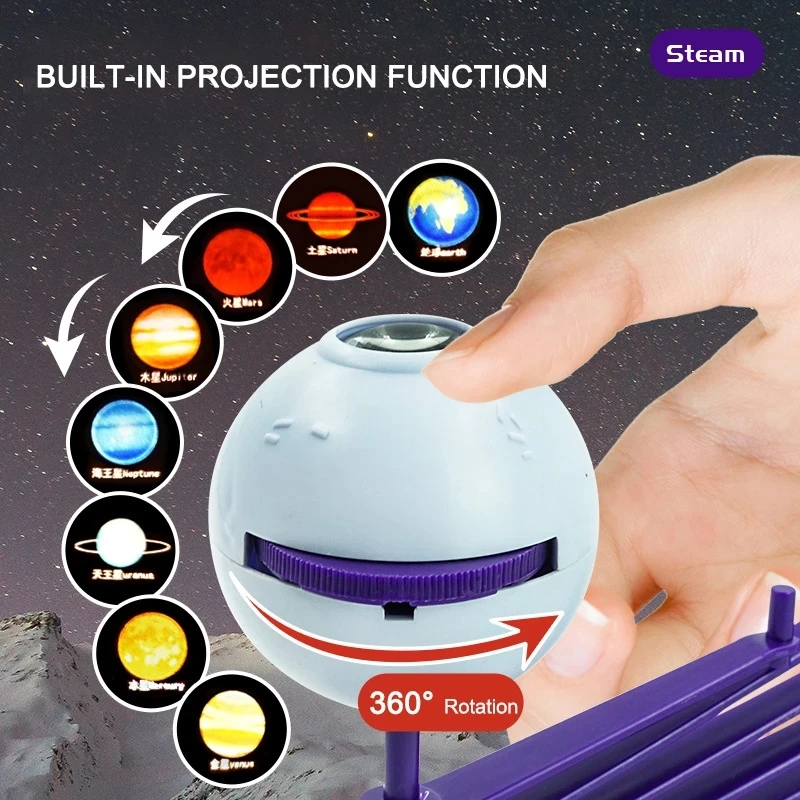 Solar System Nine Planets Model Science Kit Kids Diy Assembly ...