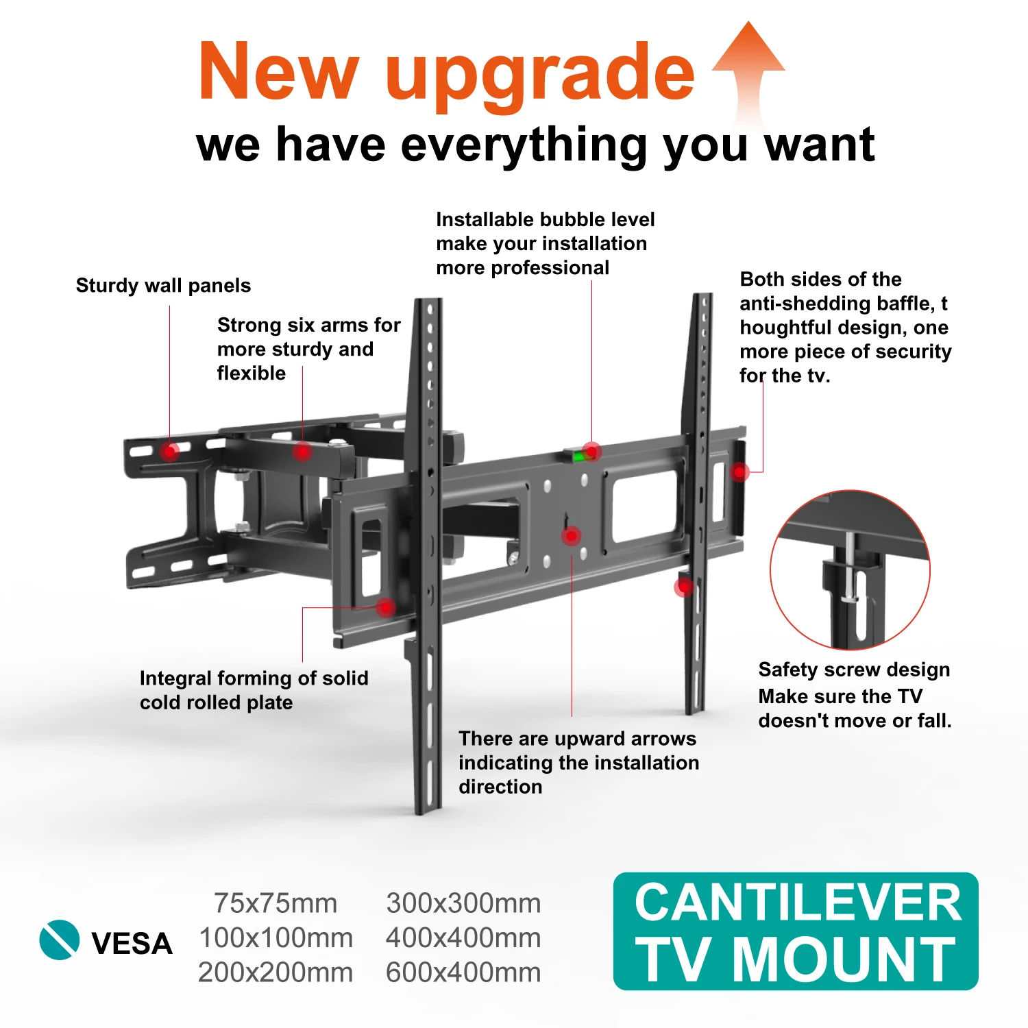 Alibaba.com: Charmount Retractable Steel Tilt Flat Panel Wall Mount ...
