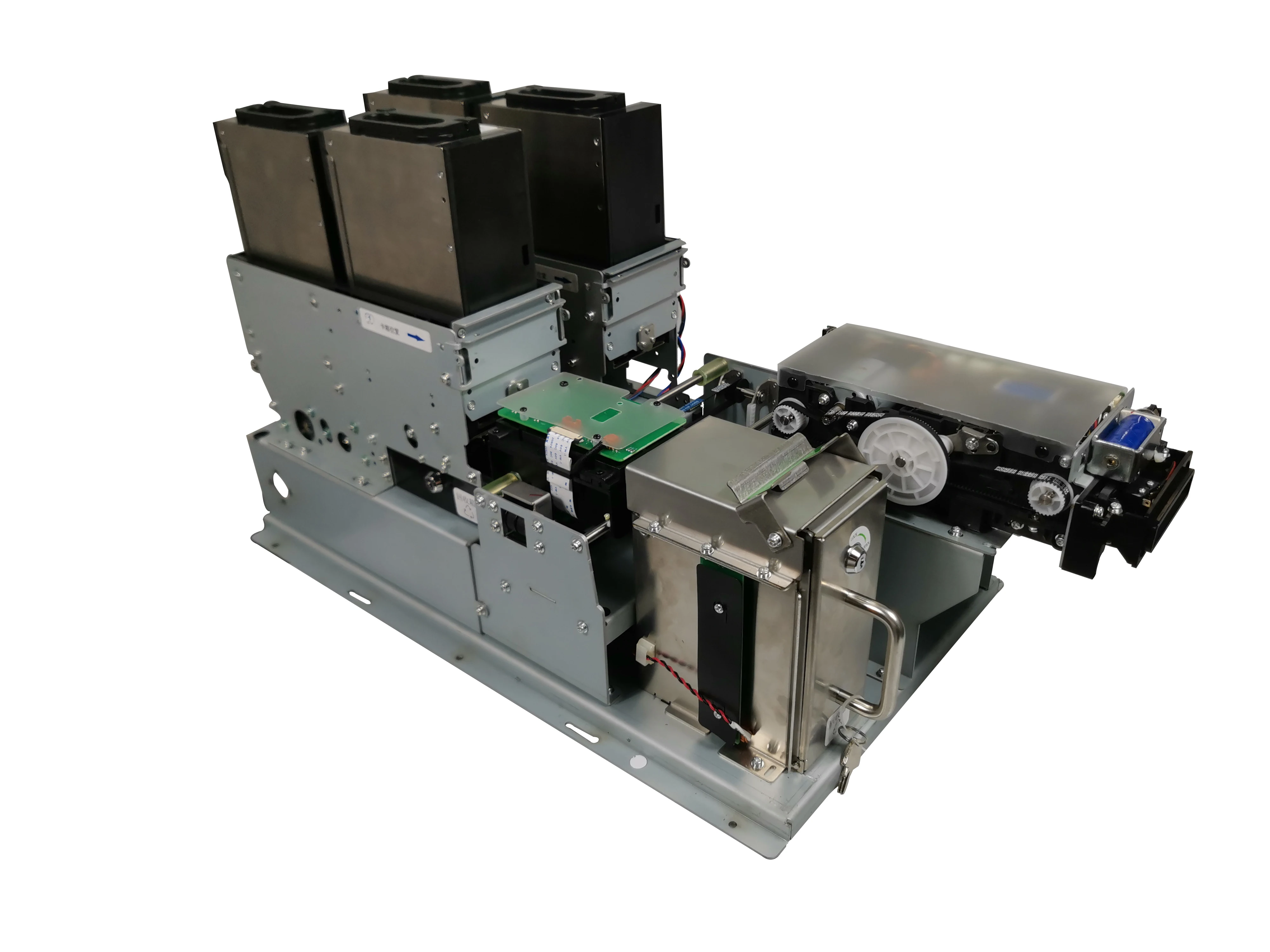 4 Card Hopper Trays Channel Stacker Card Issuing Machine