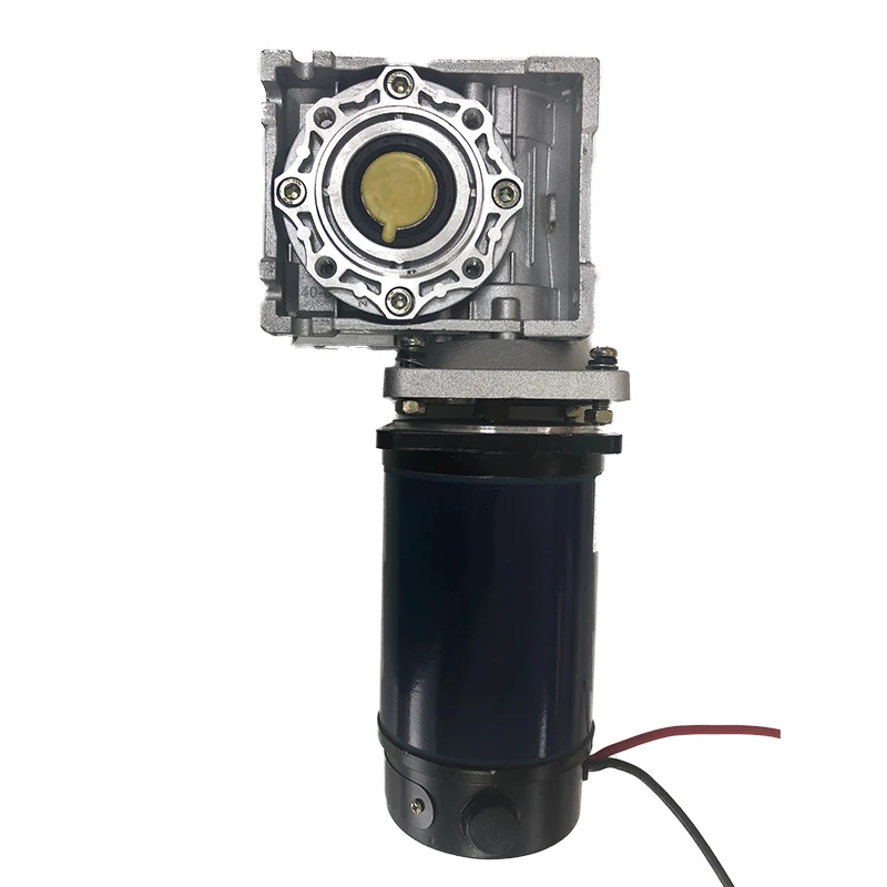 110zyt 24v 3000rpm Dc Motor With Dual Output Shaft Worm Reducer Nmrv40 ...