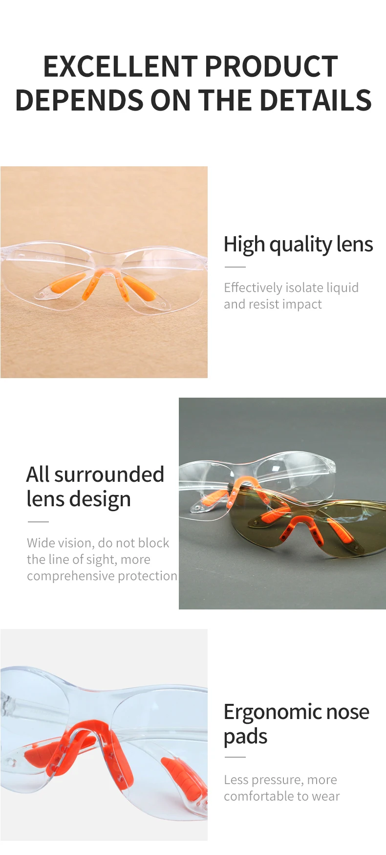 Construction PC Material Industrial Z87 Work Spectacles Safety ...