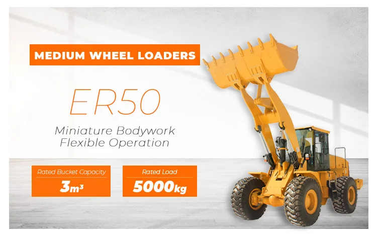 EVERUN ER50 Factory Best 5ton Compact Loader China Front End Loader ...