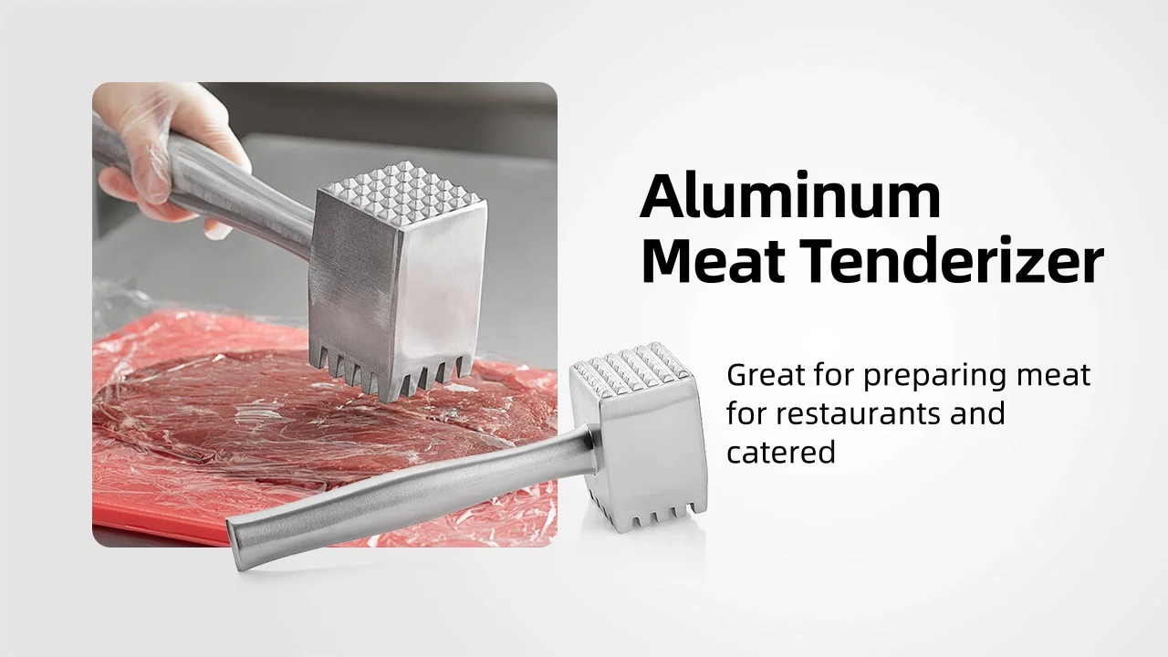 Kitchen Beef Steak Meat Hammer Aluminum Alloy Meat Tenderizer Solid ...
