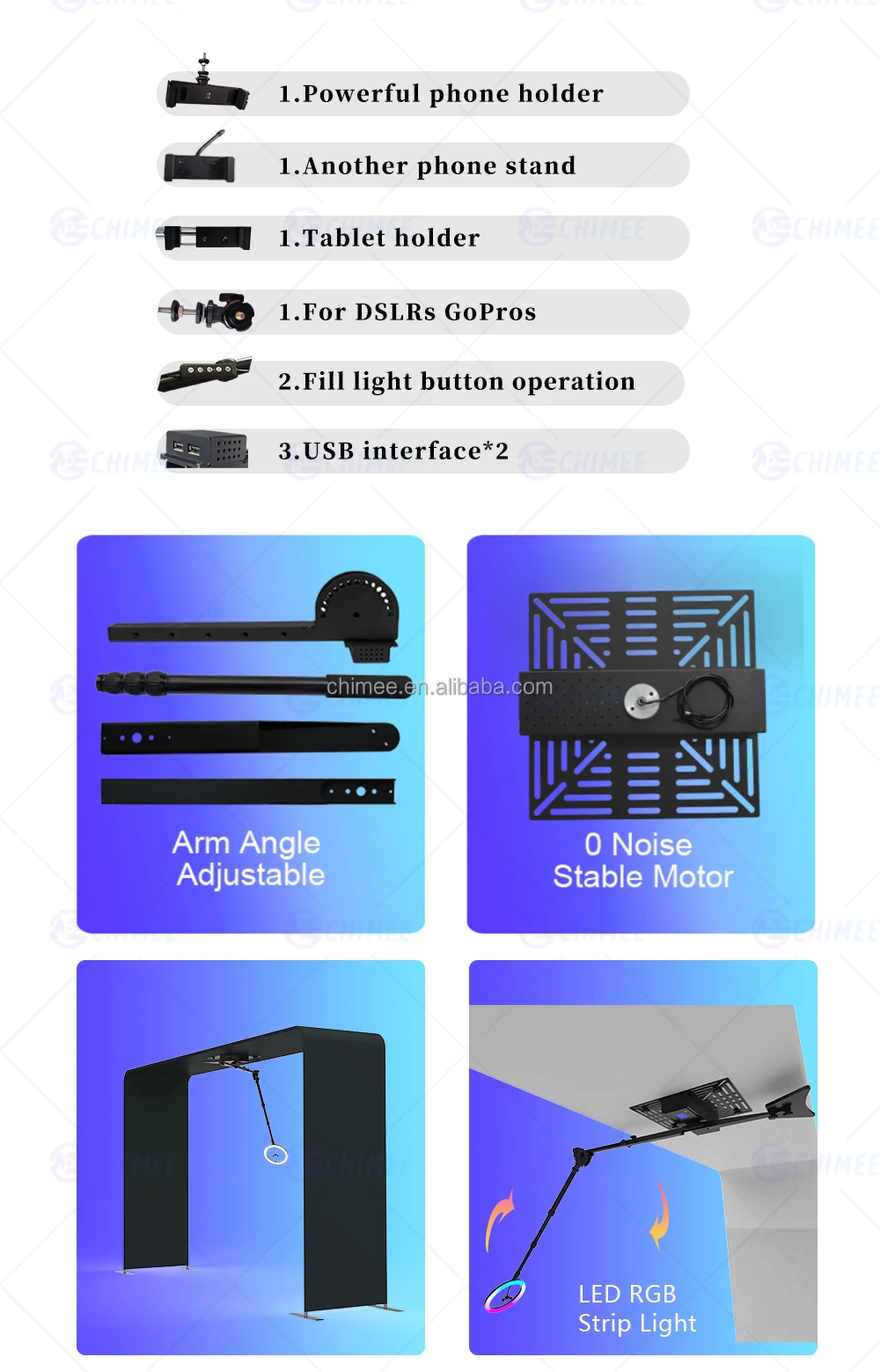 360 Photo Booth - Rotating Video Machine Automatic Photobooth