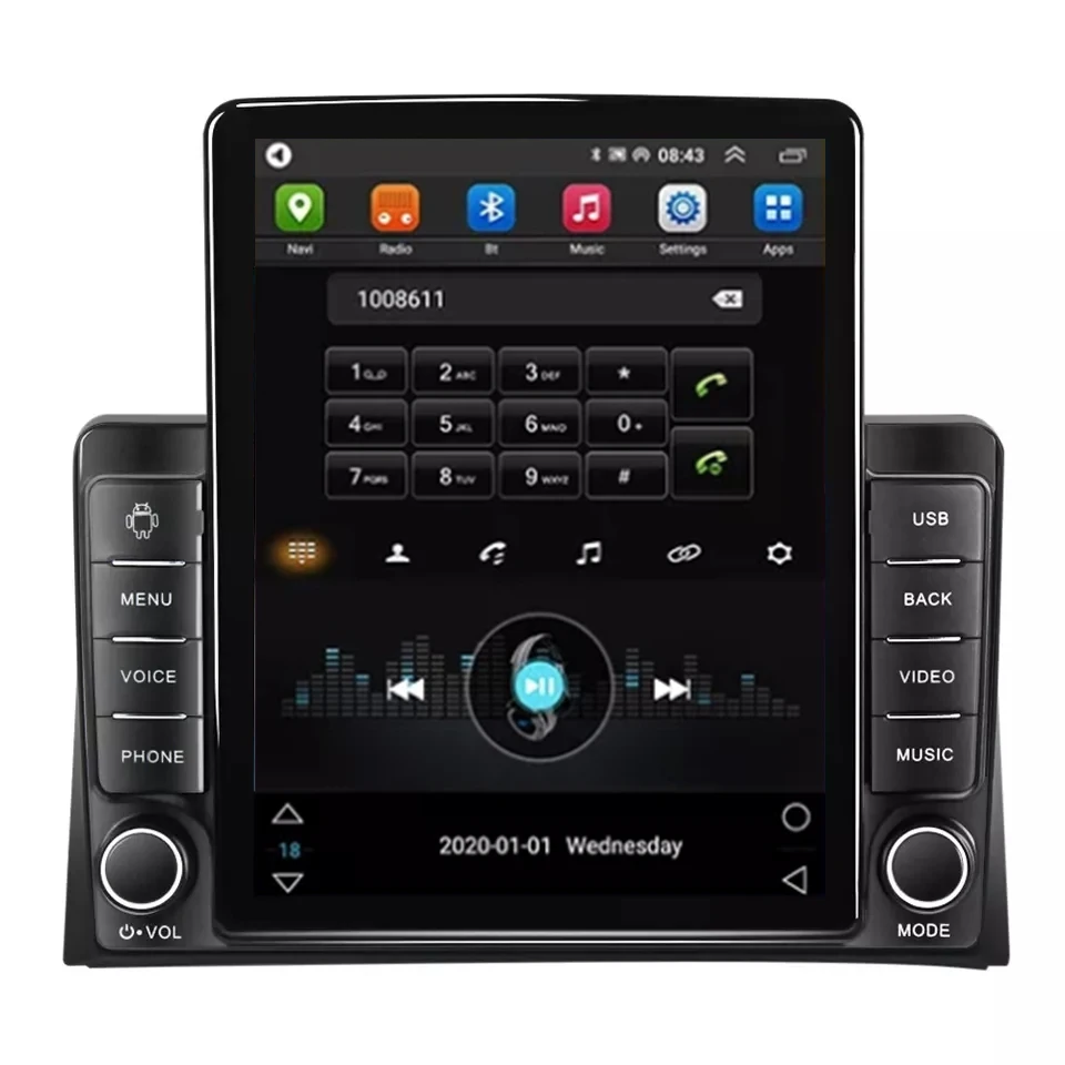 Tesla Android 11 8+128g Am Fm Car Stereo For Vw Multivan 2003-2015 Car ...