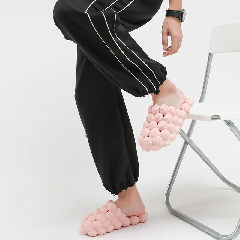 2024 Air Pink Bubble Slides High Quality Bubble Slipper Ladies Outdoor ...