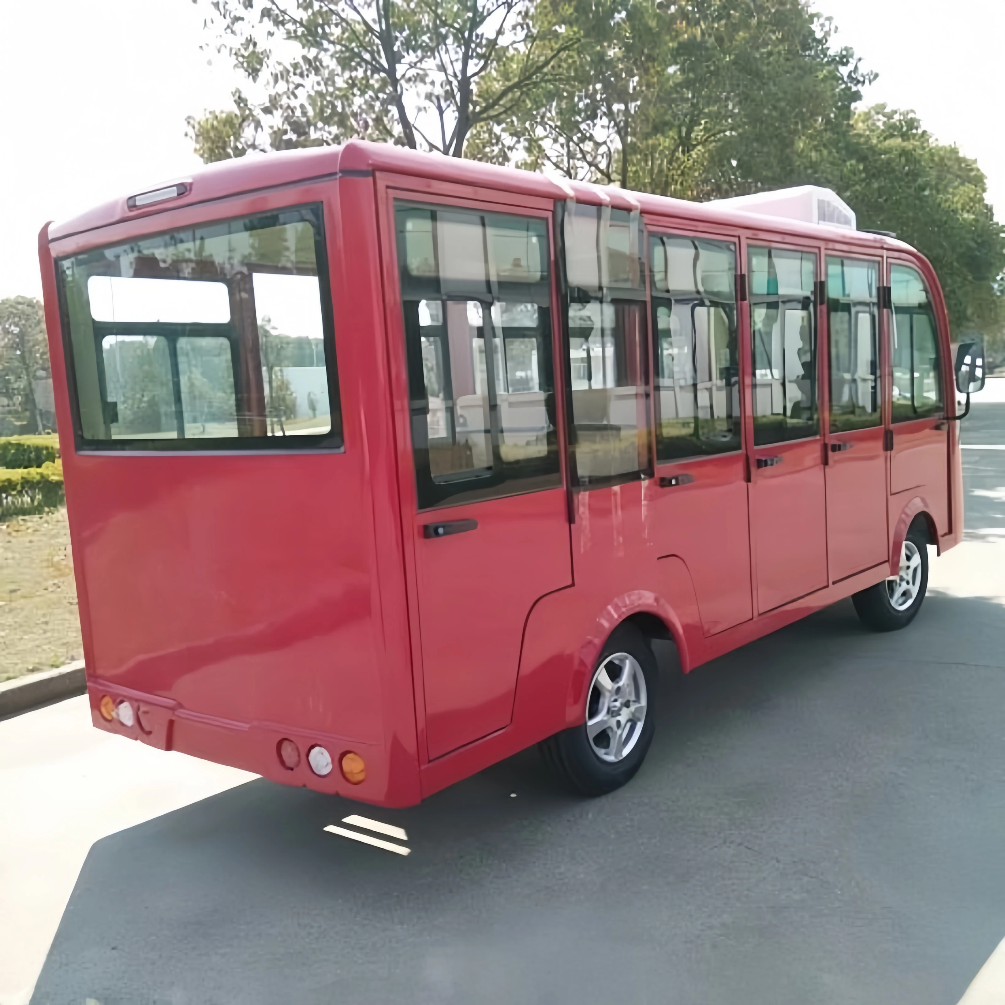 14 Seats Luxury Lithium Electric Tourist Shuttle Car Sightseeing Car ...