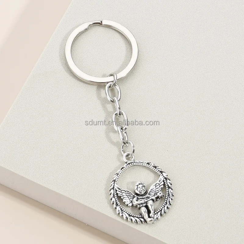 Hot Sale Angel Keyring Angle Shaped Keychain Festival Gift Metal Key ...