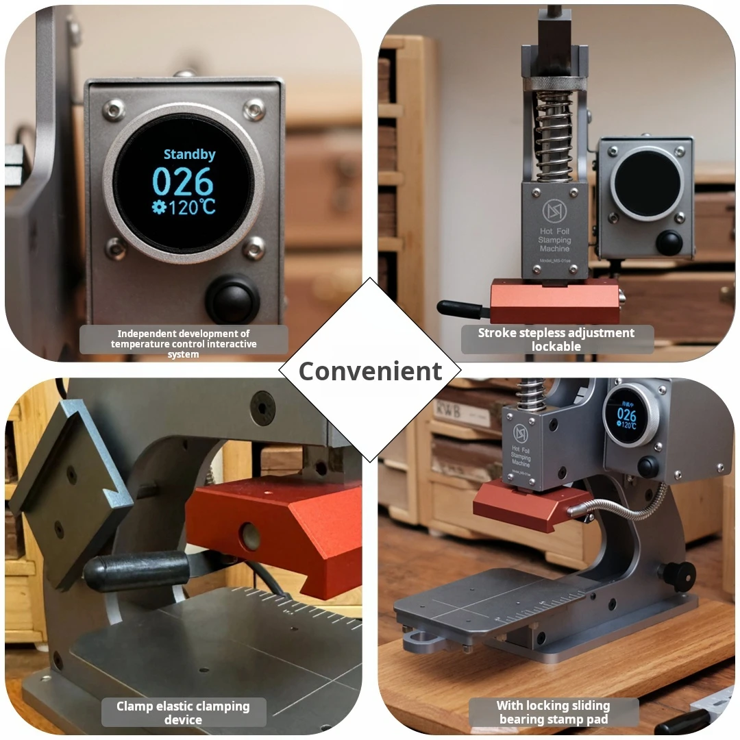 Manual Hot Stamping Machine Digital Leather Hot Stamping Machine Manual Embossing Tool to Indent ...