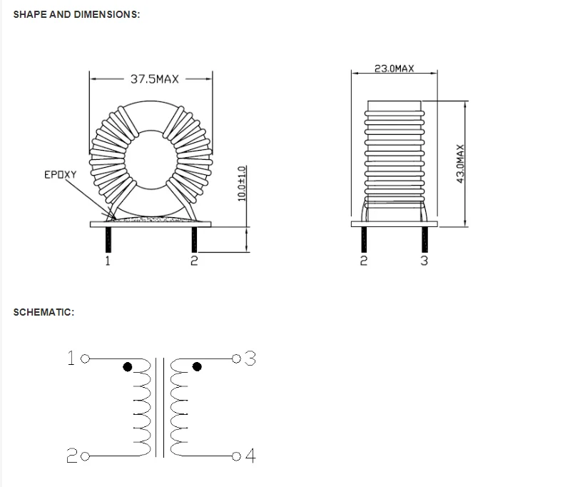 Ferrite Core Inductor Variable Induction Coil Toroid Common Mode Chokes Buy Common Mode Chokes