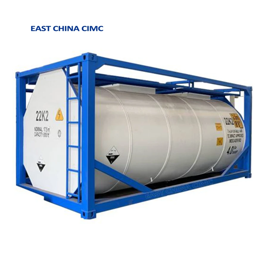 26000 Liters Cryogenic ISO Tank For Sulphuric Acid 20 Ft Chemical ISO ...