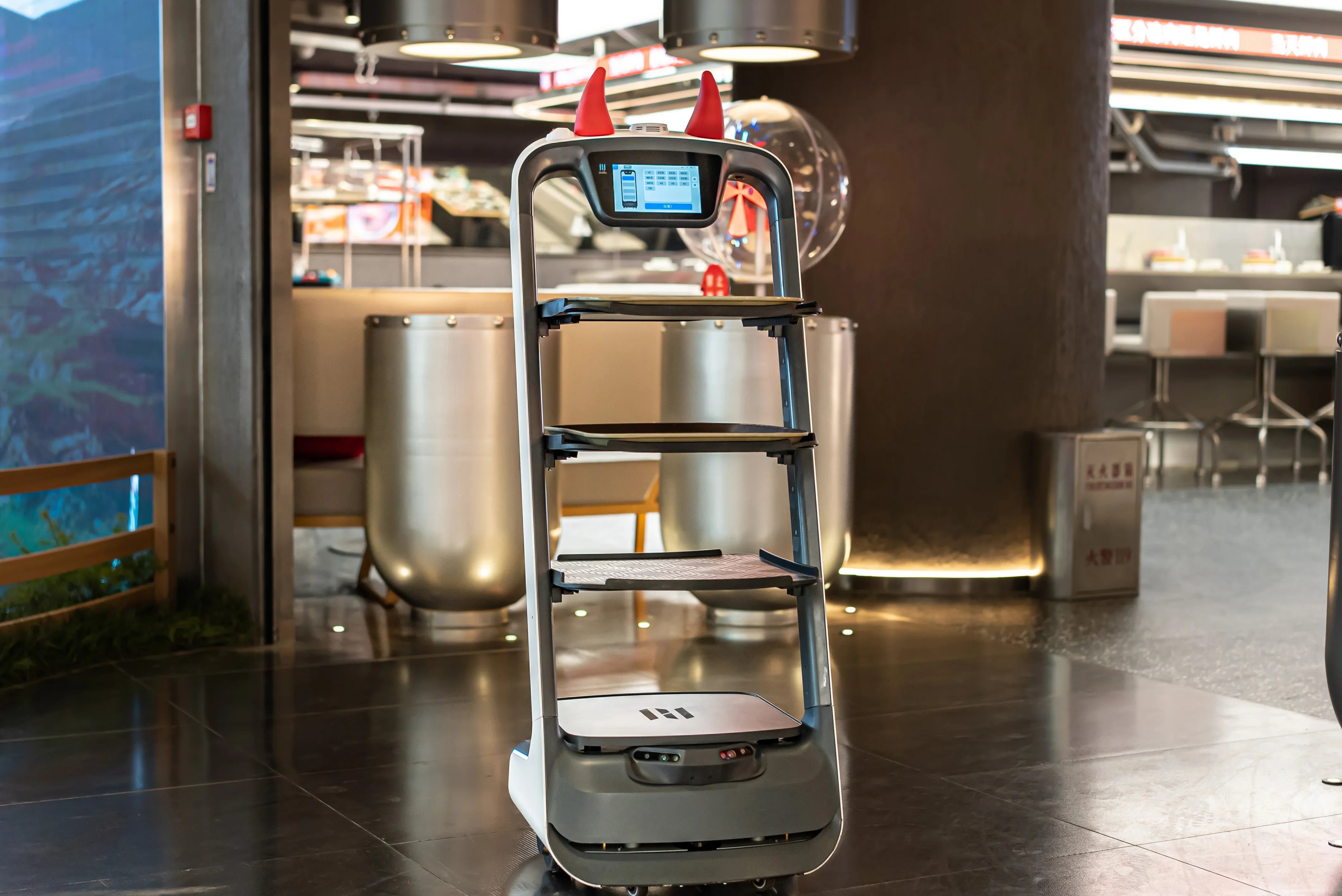 2024intelligent Food Delivery Robot Restaurant Automatic Food Delivery ...