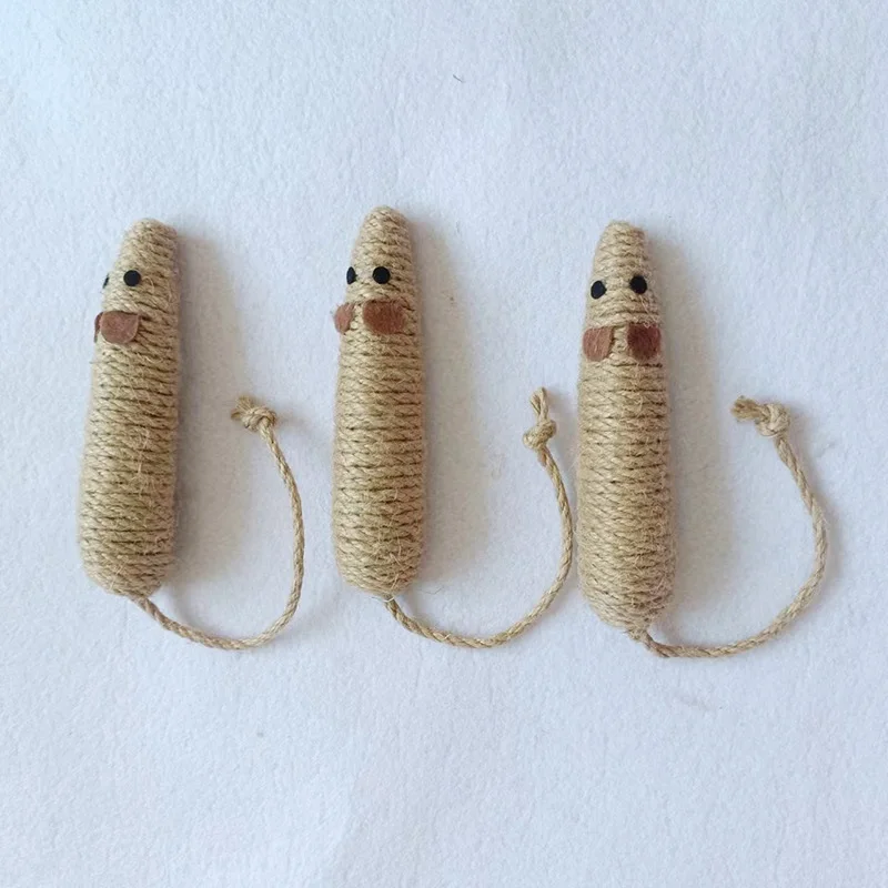 New Design Sisal Weasel Feather Tinker Bell Teaser Mouse Toys For Cat ...