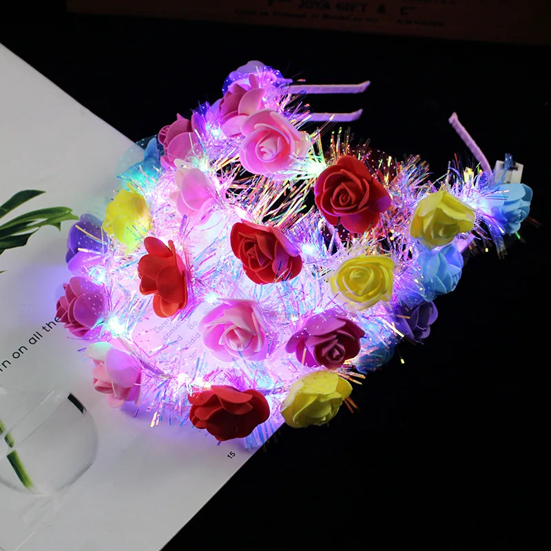 Flower Crown Light up Headdress - Color Changing Leds