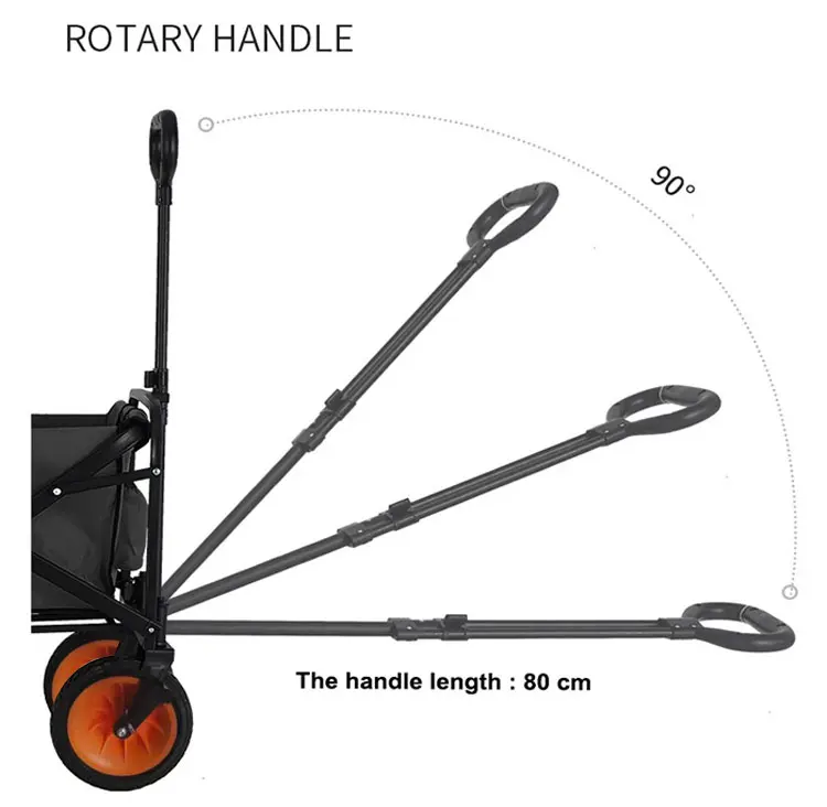 2025 Motorized Camping Folding Wagon - Outdoor Picnic Utility Cart