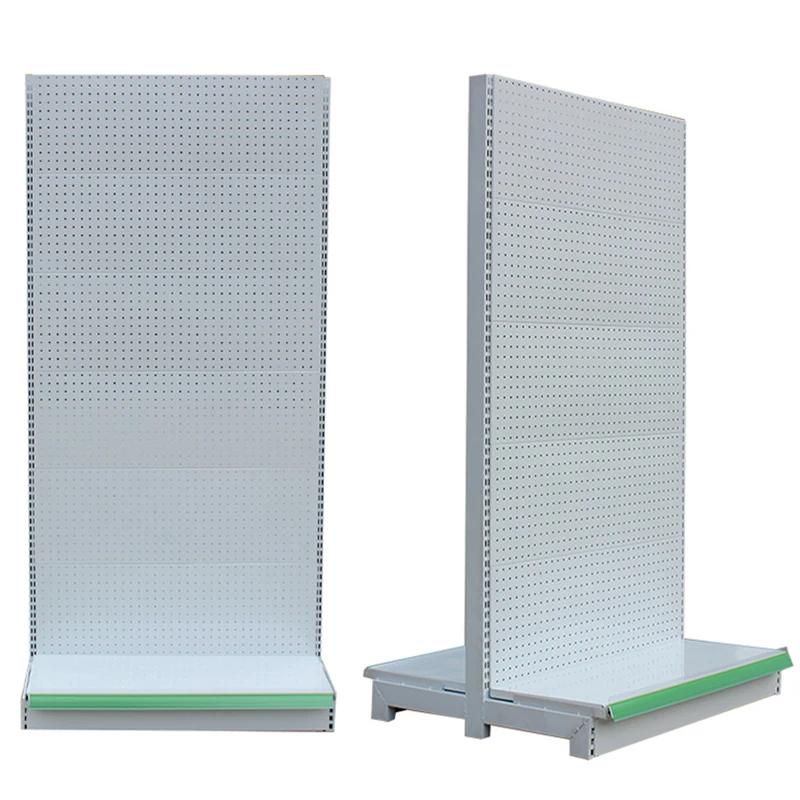 Shop shelving retail display supermarket shelves with hooks metal ...