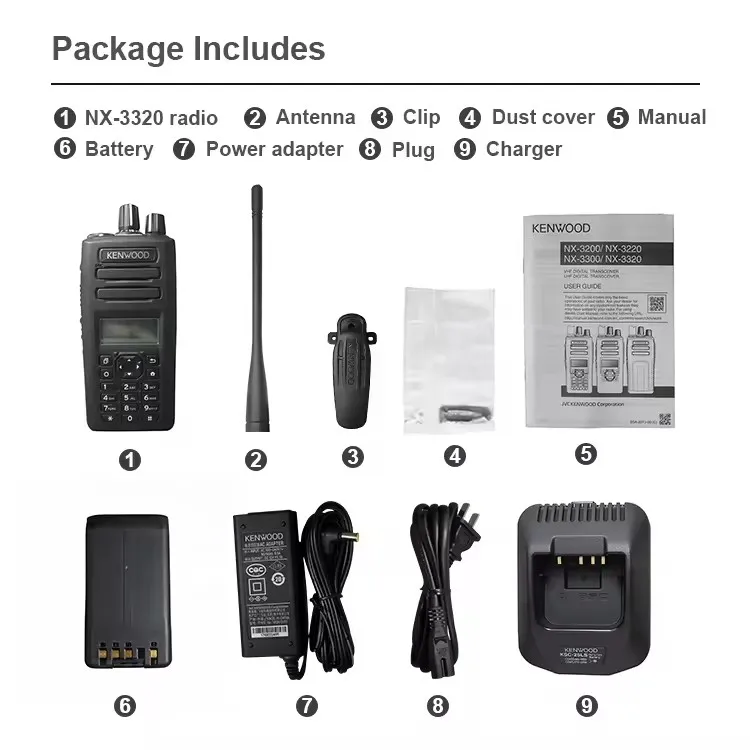 Kenwood NX 3220 & NX 3320 DMR NXDN Walkie Talkie - IP67 Waterproof