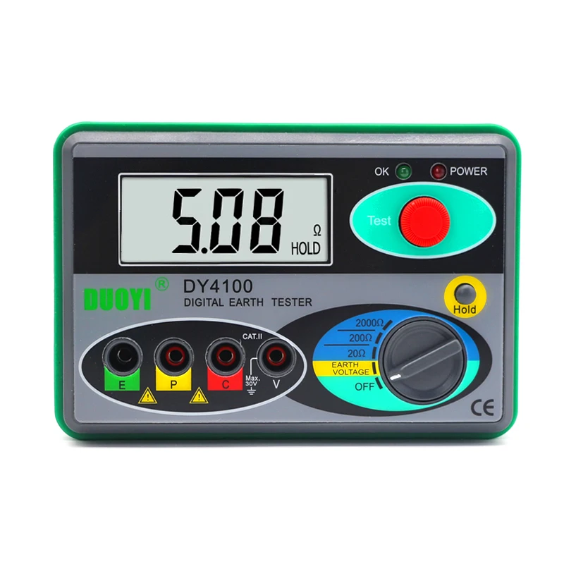 DY4100 insulated digital megohmmeter grounding resistance ohm tester 0 ...