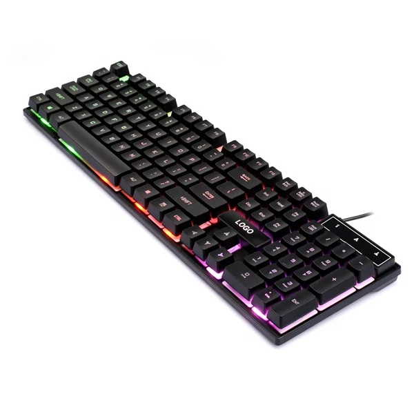 Kbl-322 Rainbow Light Effect Wired Gaming Keyboard 3 Mixture Led Color ...