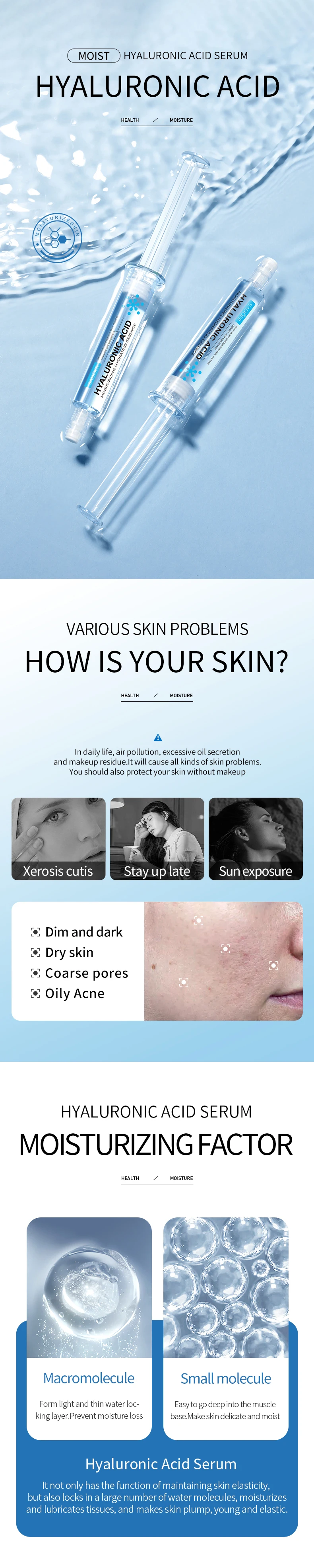 SADOER Face Serum - Hyaluronic Acid Aloe Hydrating Moisturizer